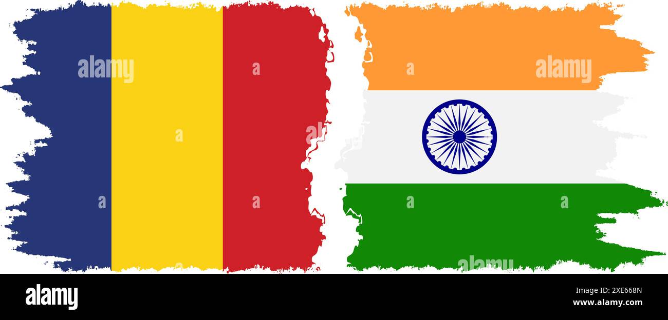 Romania india flag hi-res stock photography and images - Alamy