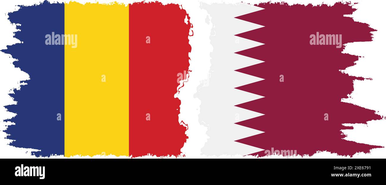 Romania qatar flag hi-res stock photography and images - Alamy