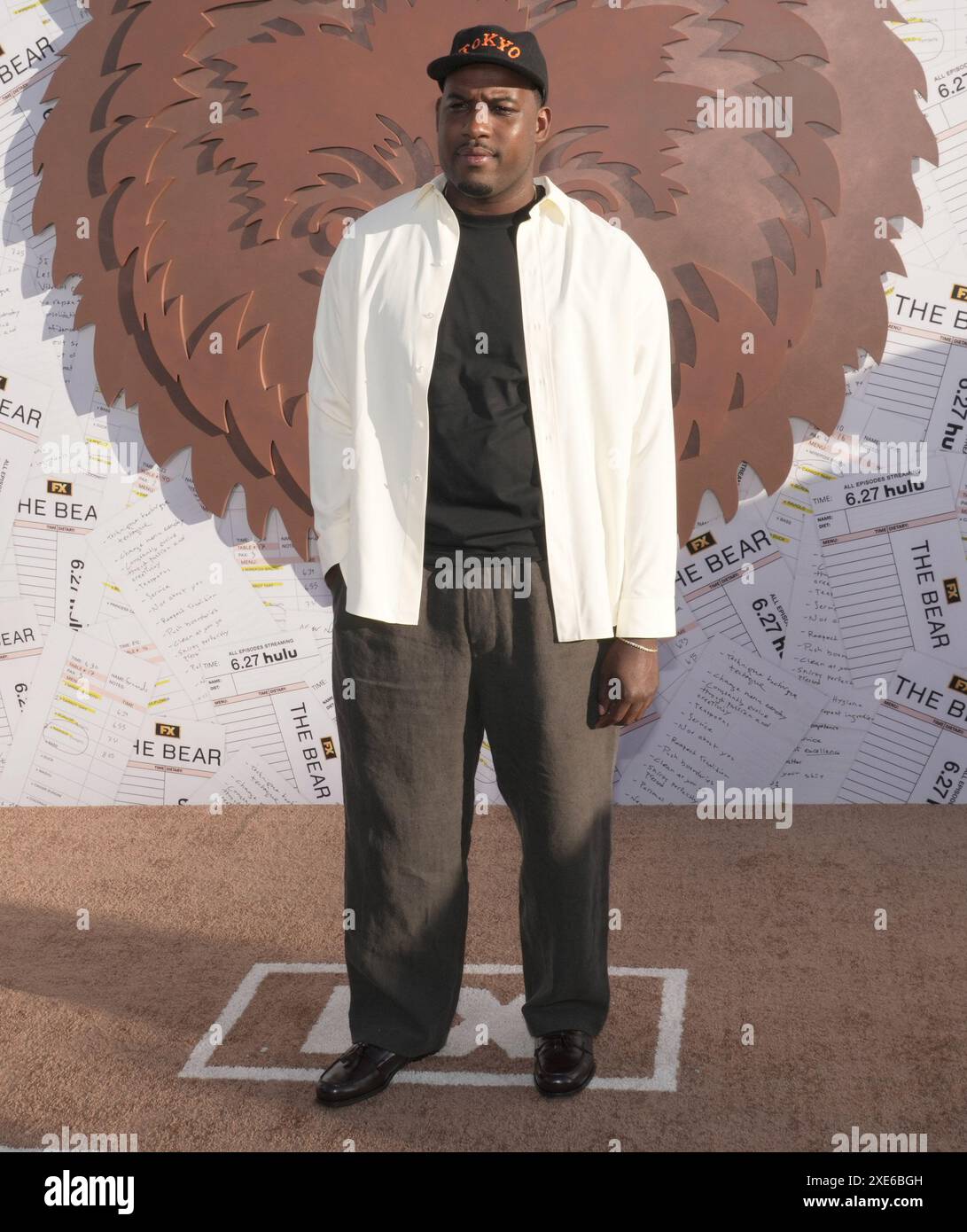 Lionel Boyce arrives at the FX's THE BEAR Season 3 Los Angeles Premiere ...