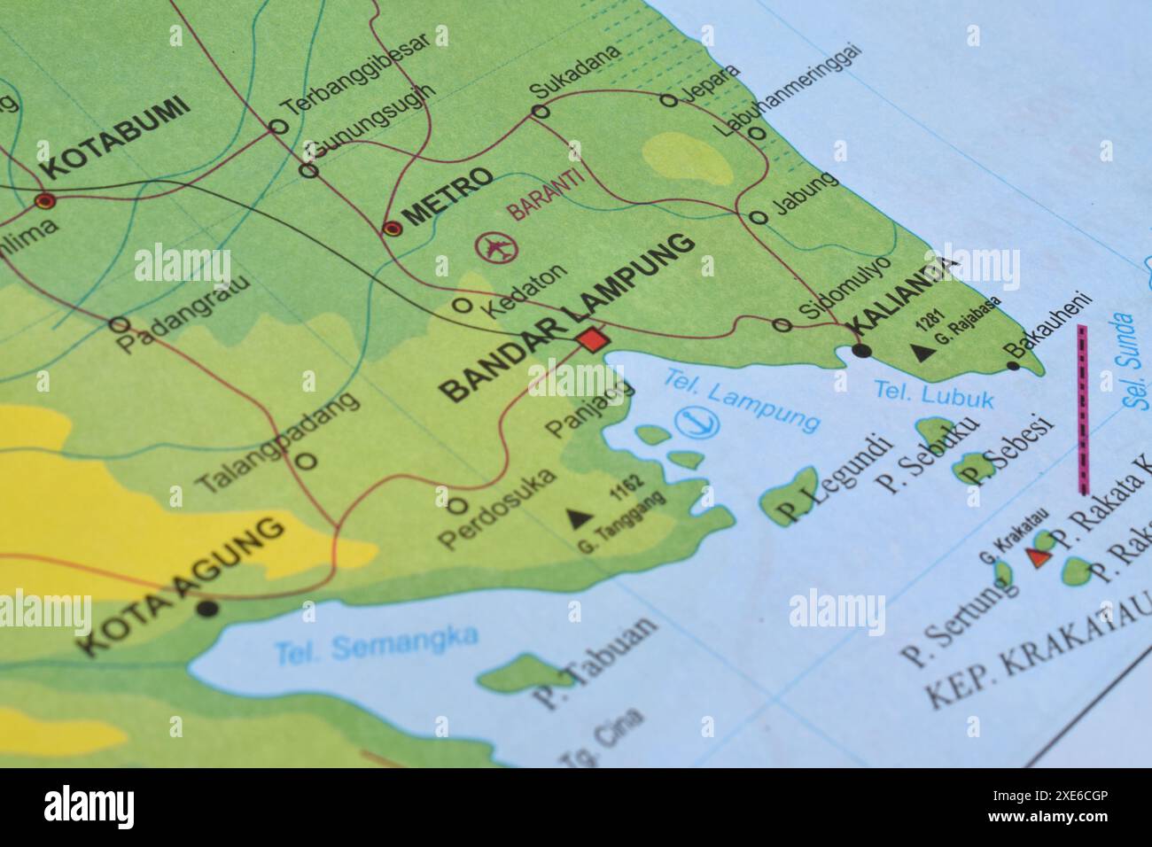 Map of lampung hi-res stock photography and images - Alamy