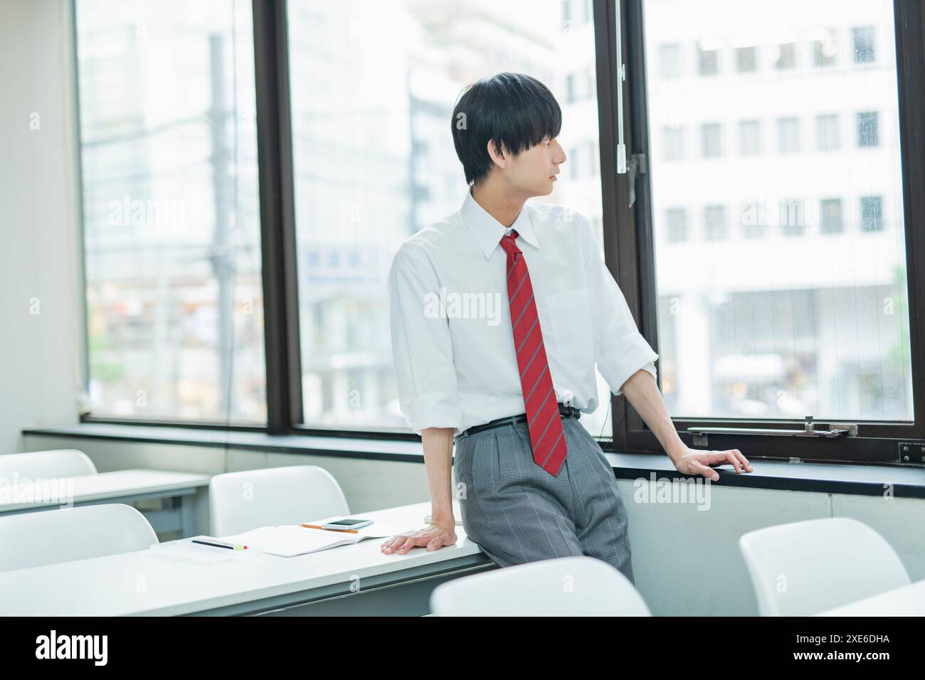 Prep school Male high school student Stock Photo - Alamy