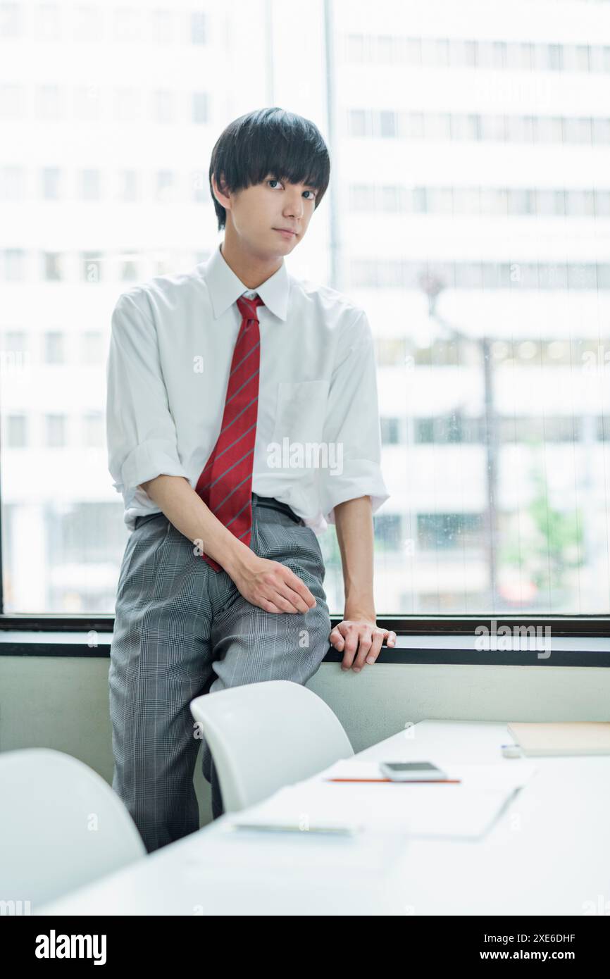 Prep school Male high school student Stock Photo - Alamy