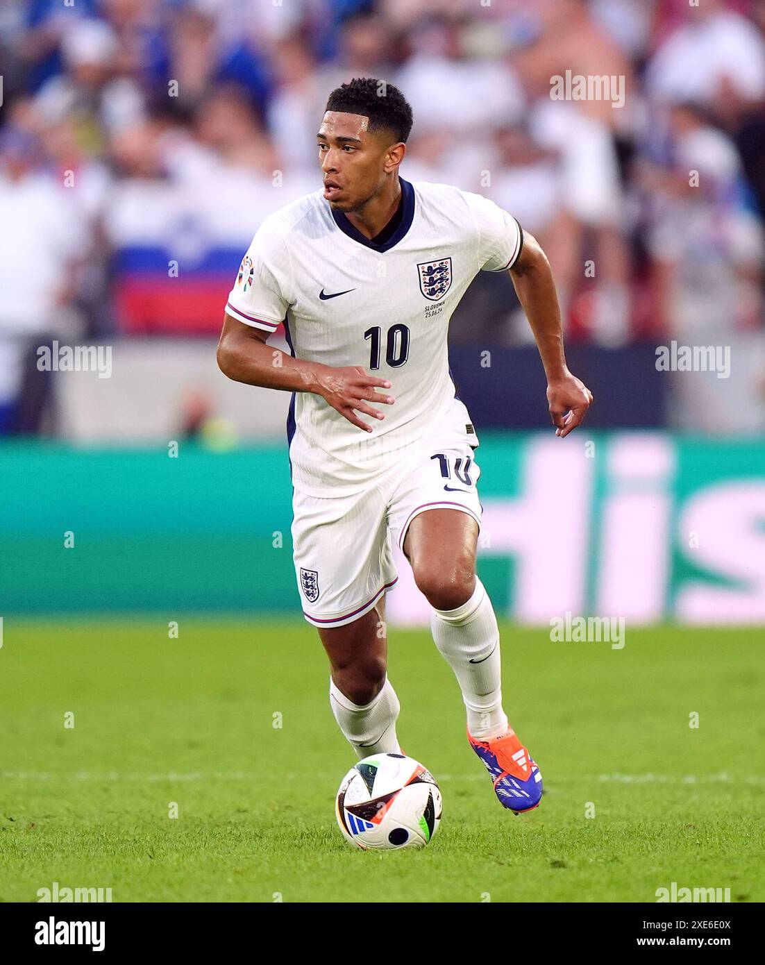England's Jude Bellingham during the UEFA Euro 2024 Group C match at ...