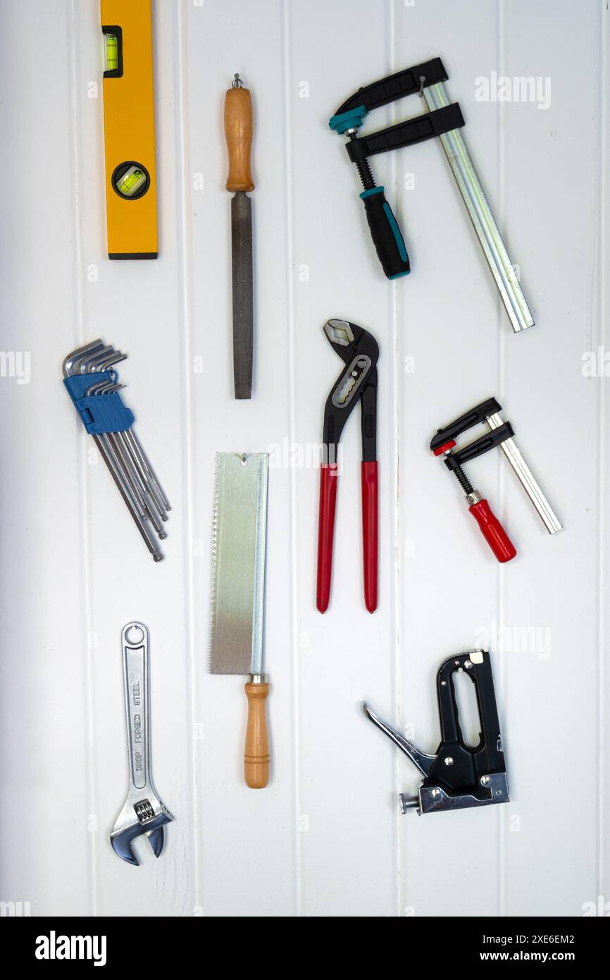 Tools organized hi-res stock photography and images - Alamy