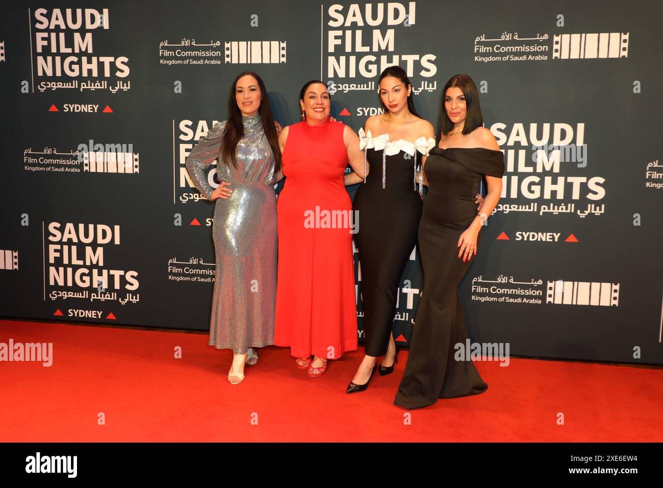 Sydney, Australia. 26th June 2024. L-R: Stephanie Saunders, Chantel Rahme, Marina Mikhaiel and ...
