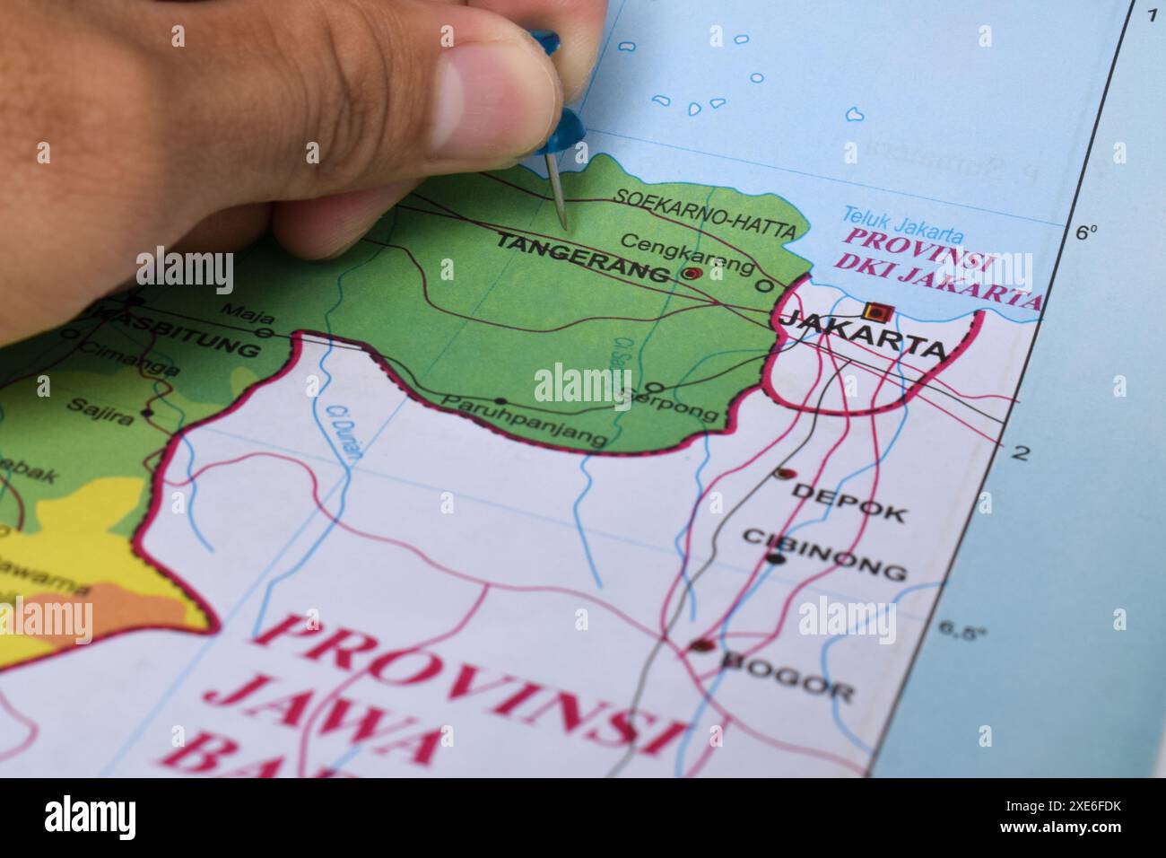 Map of tangerang hi-res stock photography and images - Alamy