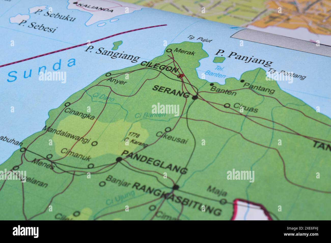 Map of Serang City, the provincial capital of Banten Province ...