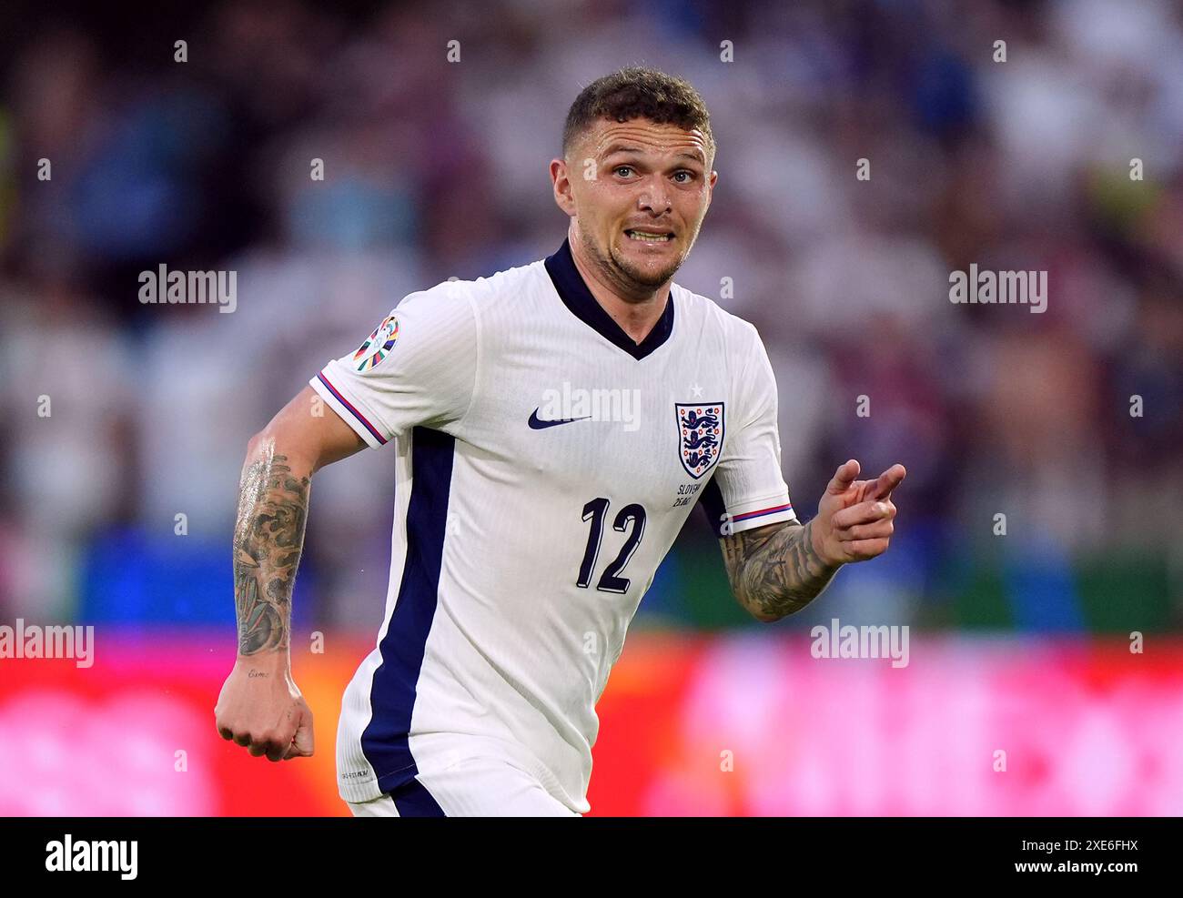 England's Kieran Trippier during the UEFA Euro 2024 Group C match at ...