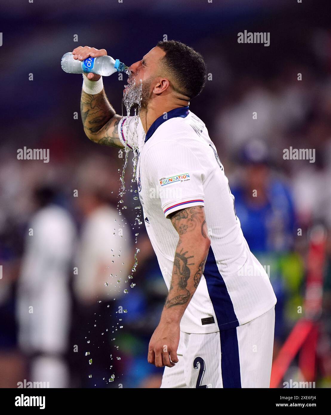England's Kyle Walker during the UEFA Euro 2024 Group C match at the ...