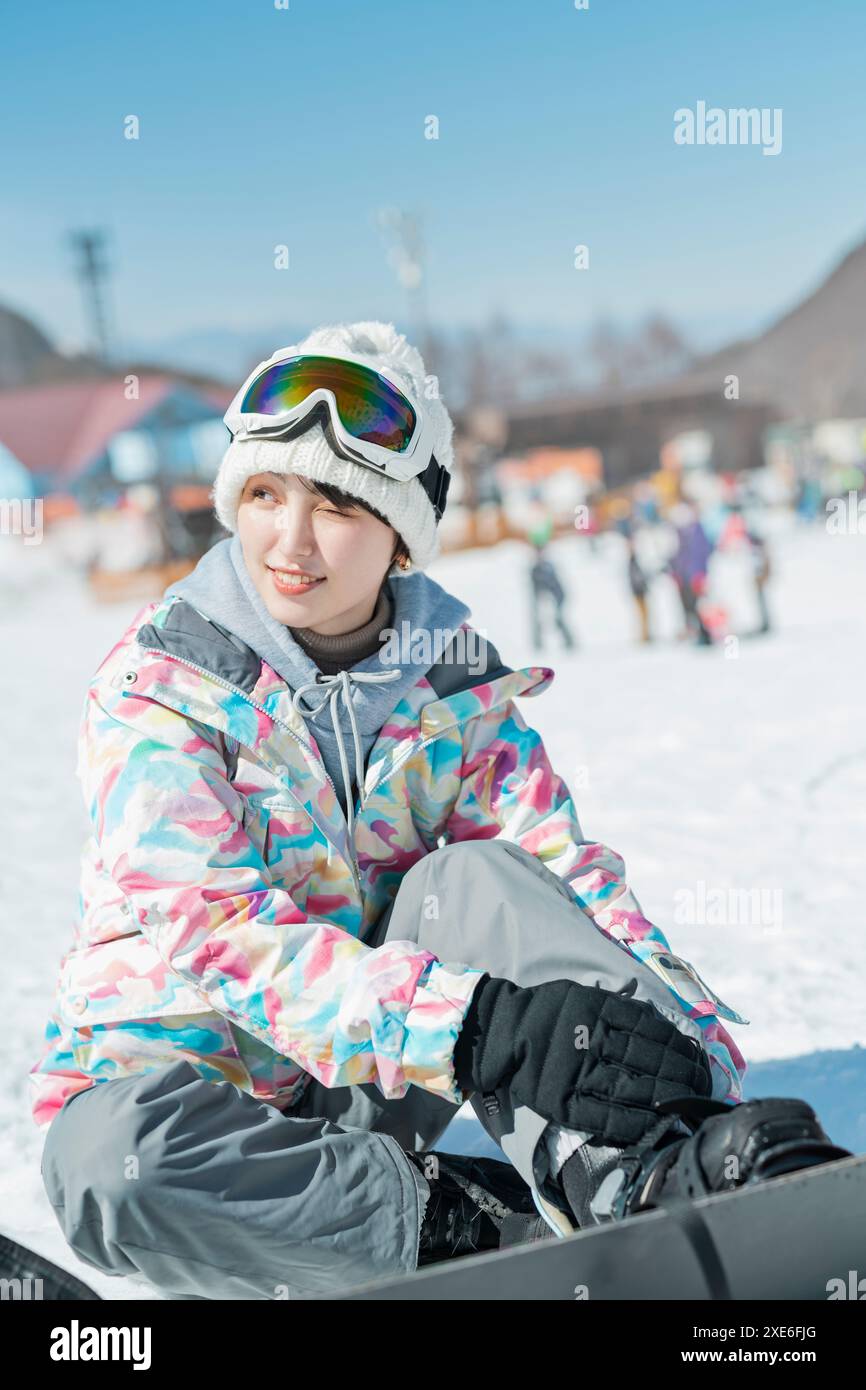 Woman female youth ski hi-res stock photography and images - Alamy