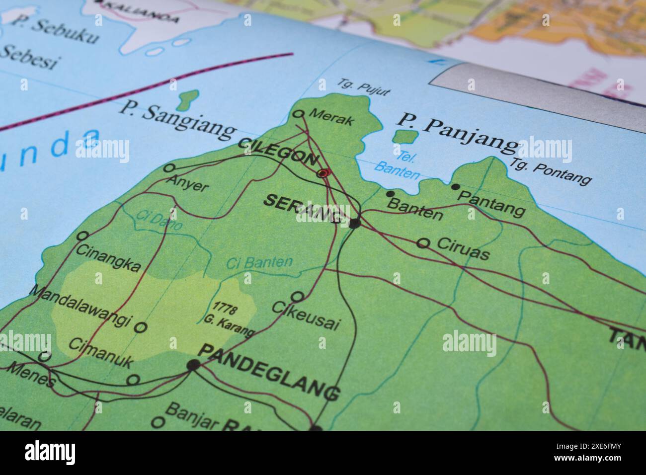 Map of Serang City, the provincial capital of Banten Province ...