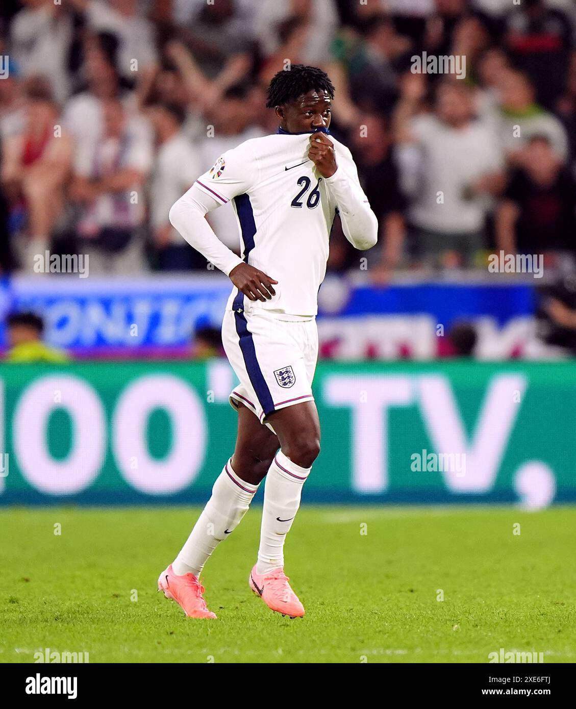 England's Kobbie Mainoo during the UEFA Euro 2024 Group C match at the ...