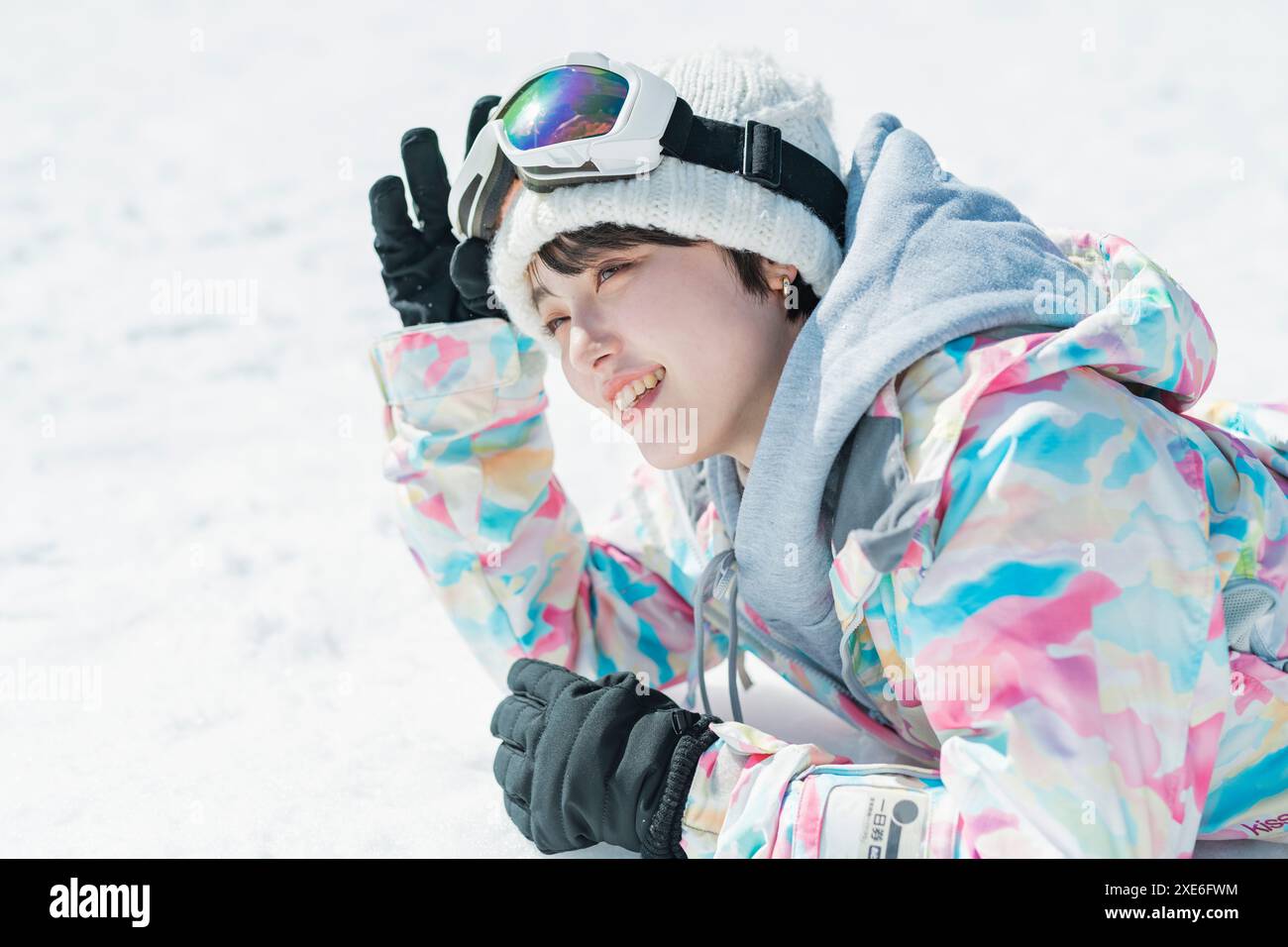 Woman female youth ski hi-res stock photography and images - Alamy