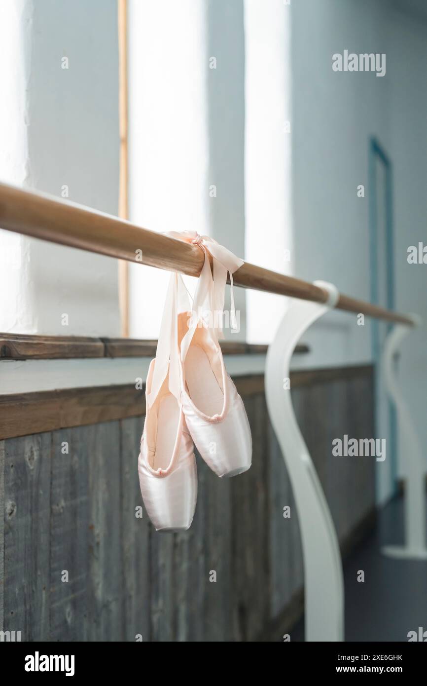 Ballet shoes ribbon hi-res stock photography and images - Alamy