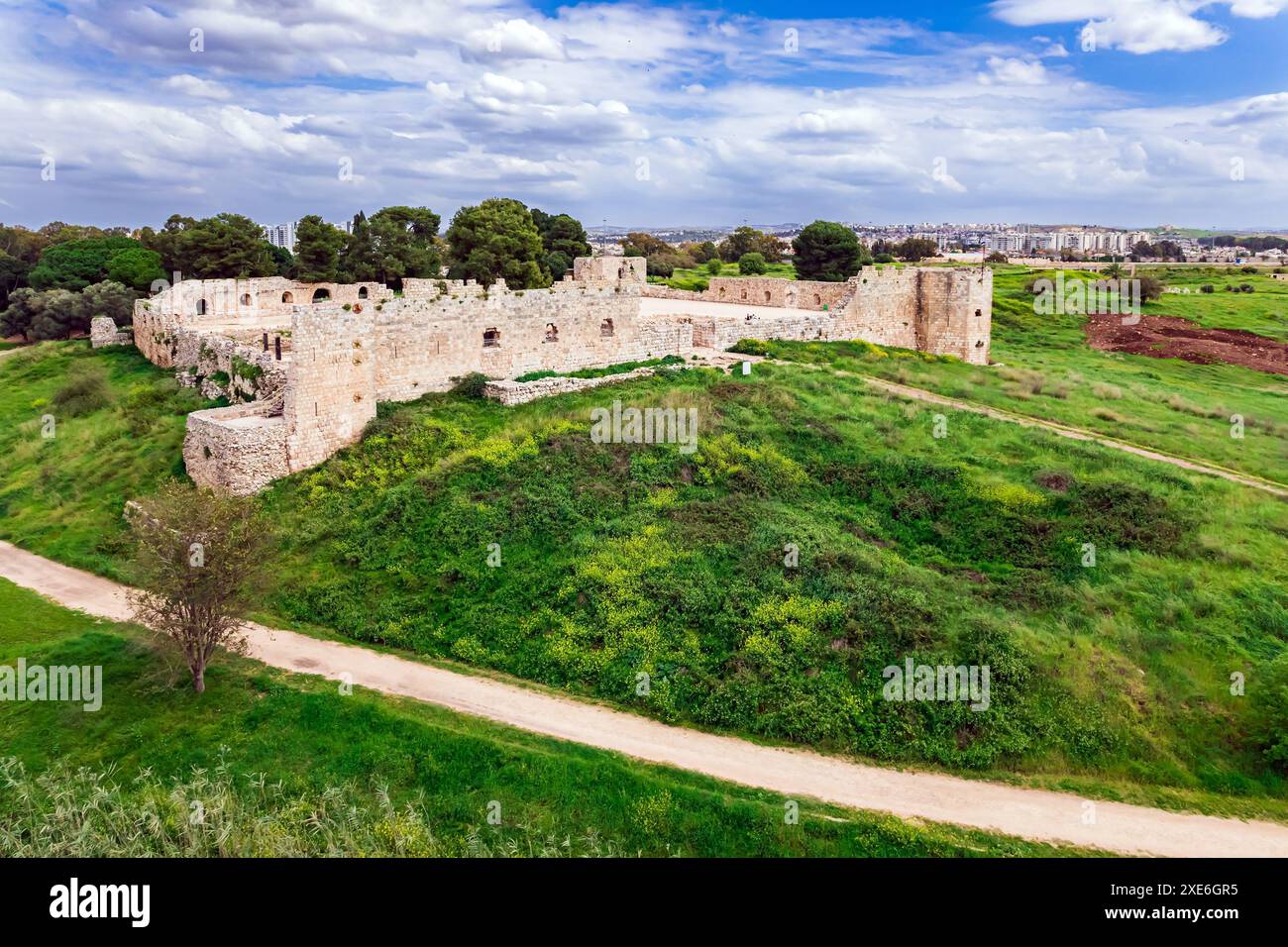 Aerial view ancient fortress walls hi-res stock photography and images ...