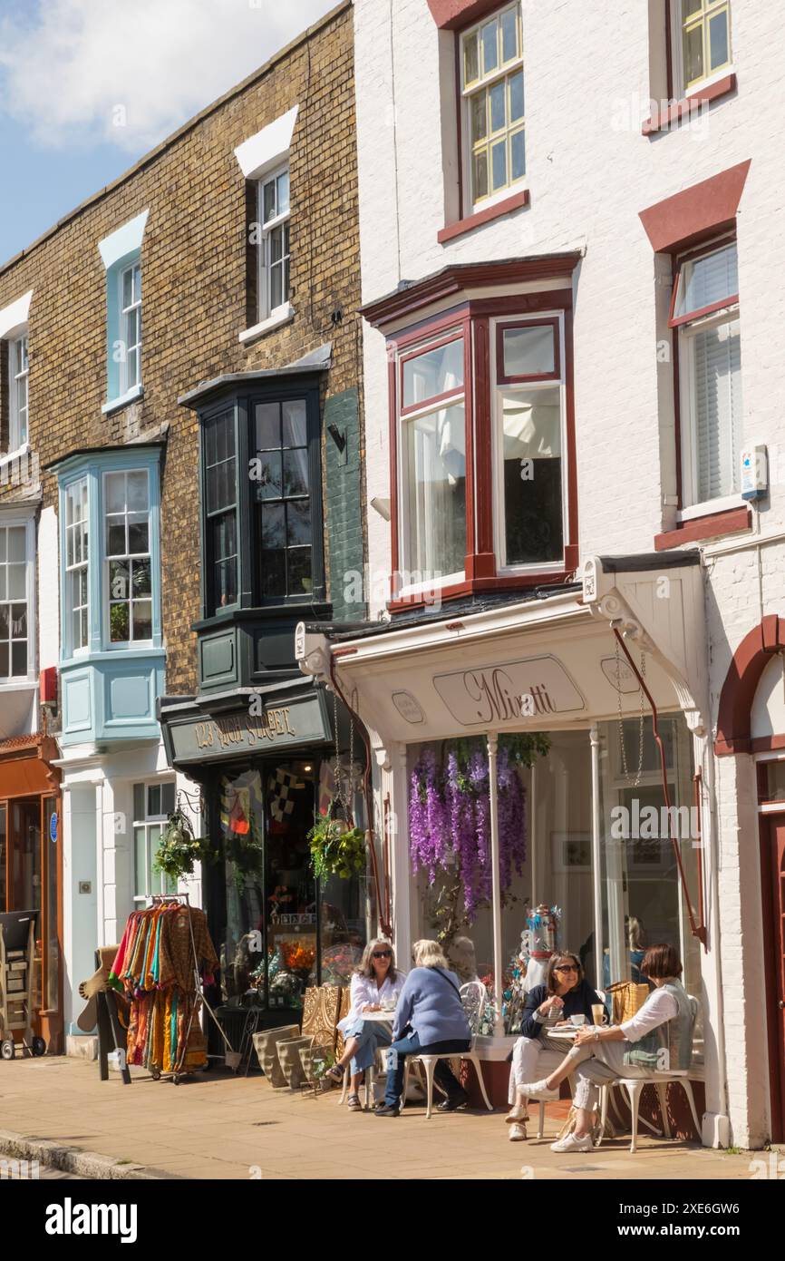 England, Kent, Deal, Deal High Street, Shops and Restaurants Stock ...