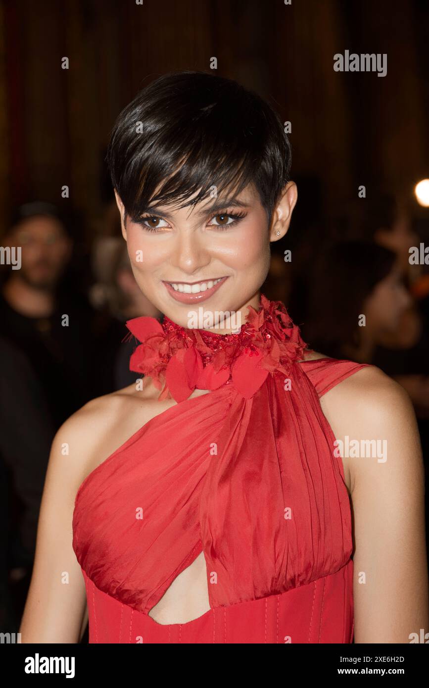 Paris, France. 25th June, 2024. Miss France 2024 Eve Gilles attends the ...