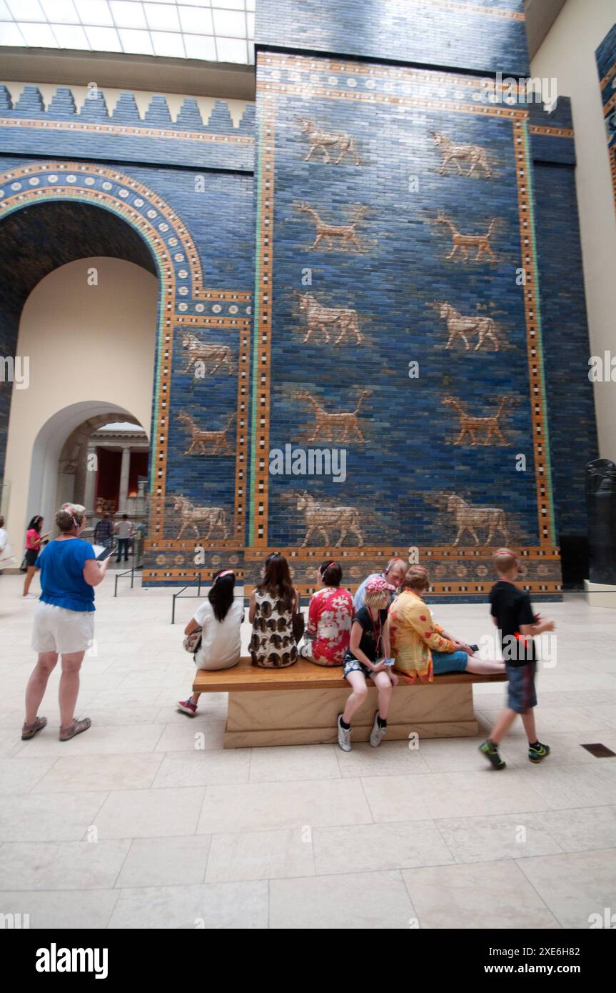 Germany, Berlin, Pergamon Museum, Ishtar Gate of the Ancient City of ...