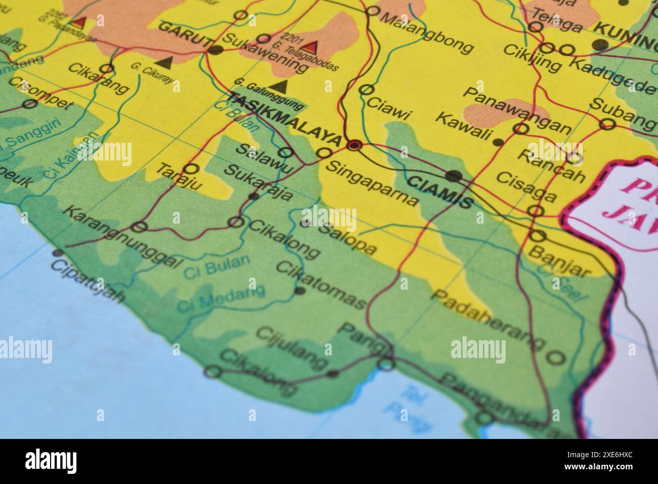 Map of tasikmalaya hi-res stock photography and images - Alamy