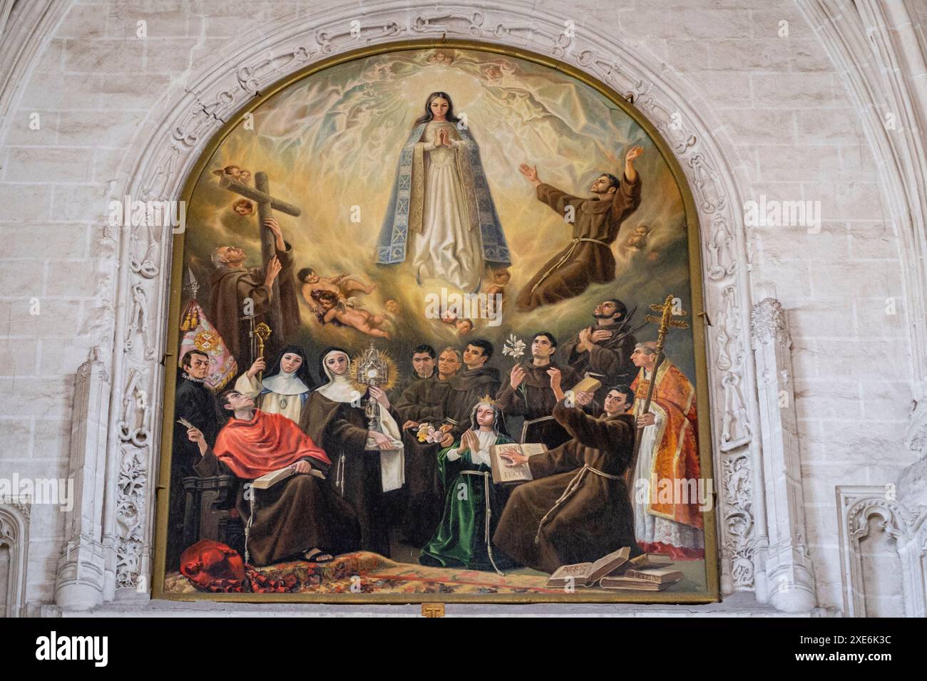 Santa Elena with the miracles of the Cross Stock Photo - Alamy