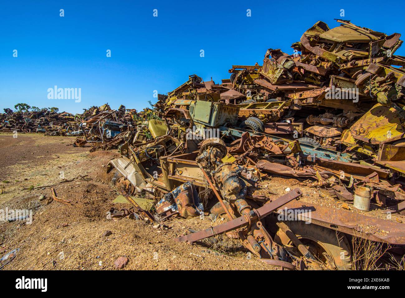 Italian tank cemetery in Asmara, Eritrea, Africa Copyright ...