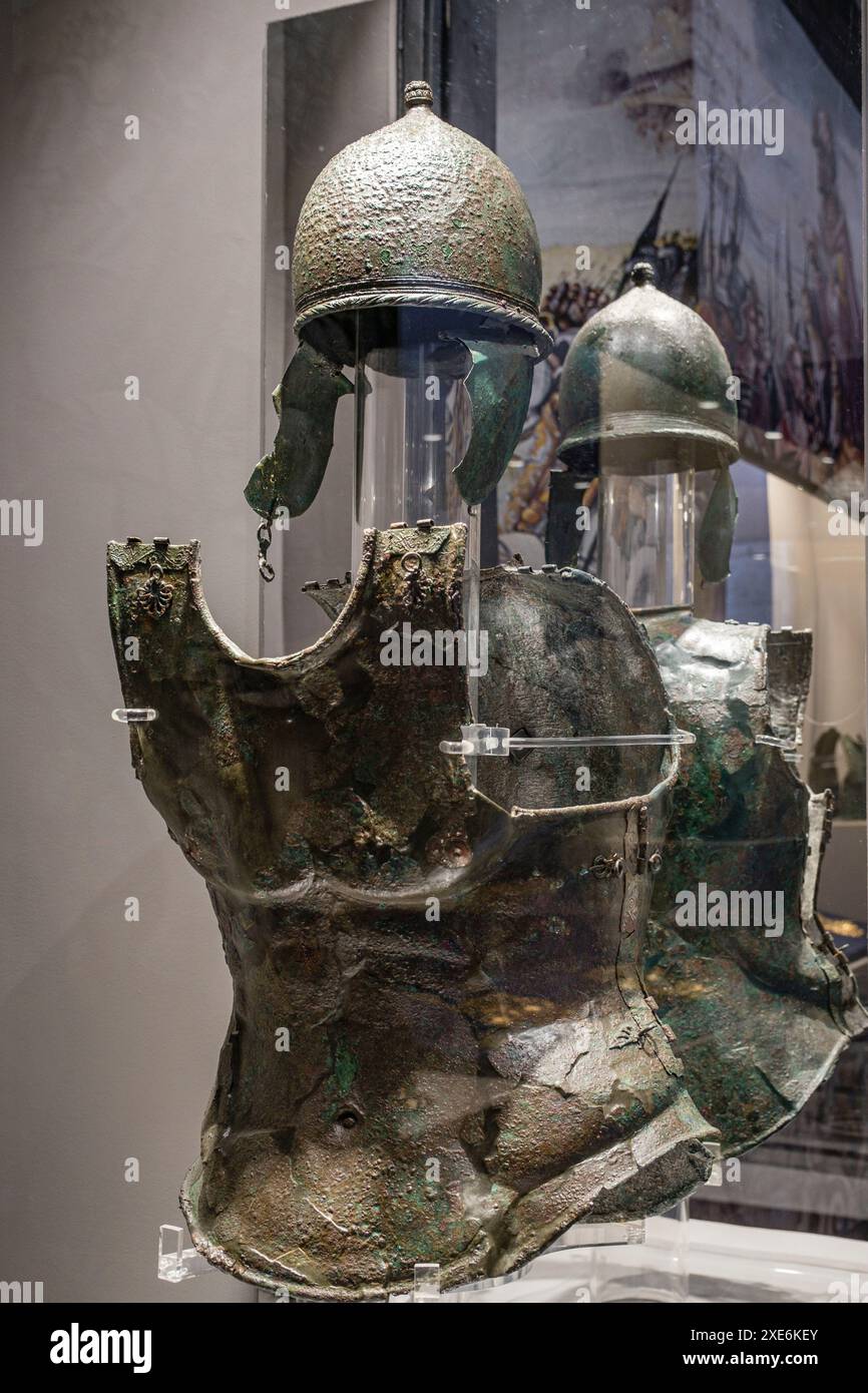 Carthage helmet and body armour Stock Photo - Alamy