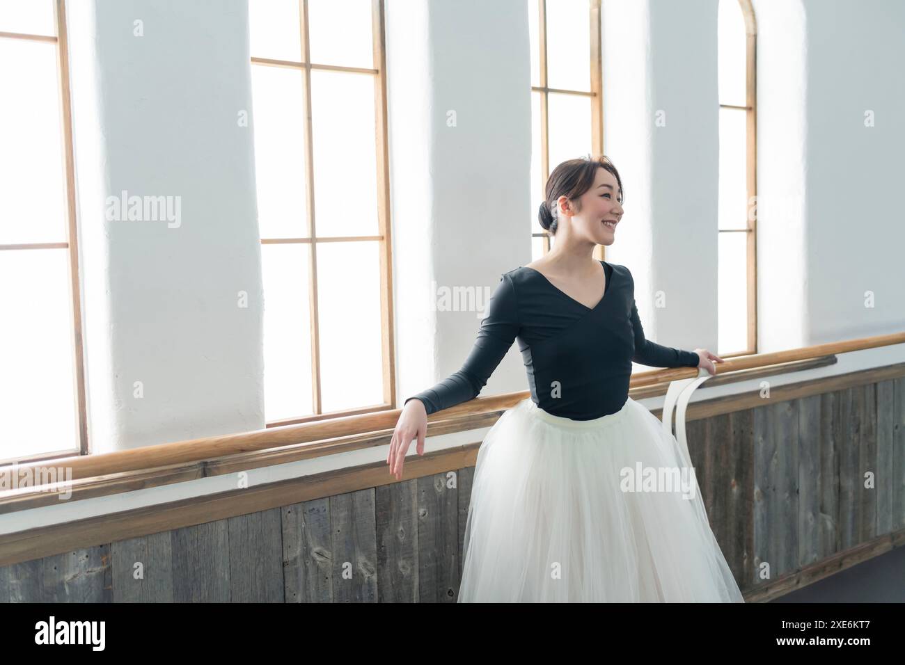Ballet class, instructor Stock Photo - Alamy