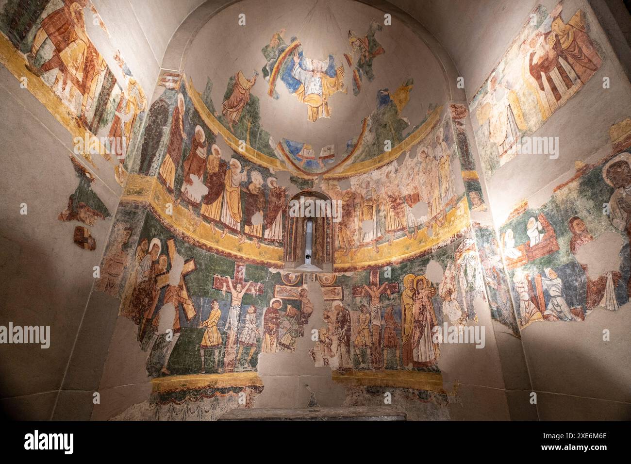 Mural paintings of Ruesta Stock Photo - Alamy