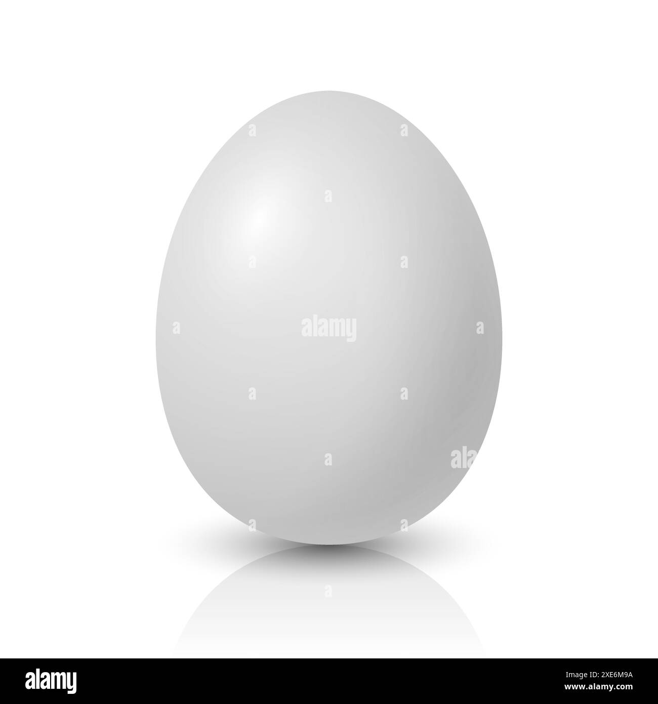 Vector Realistic White Chicken Egg Icon Closeup Isolated. Glossy ... Vector Realistic White Chicken Egg Icon Closeup Isolated. Glossy ...
