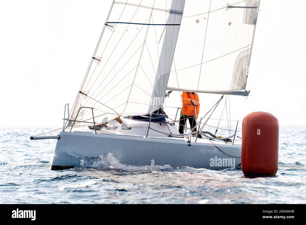 Sailing boat race buoy hi-res stock photography and images - Alamy