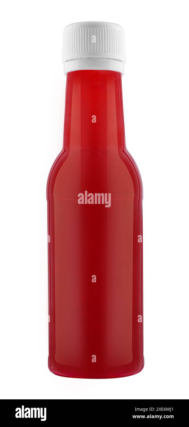 Tomato ketchup bottle isolated on white Stock Photo - Alamy