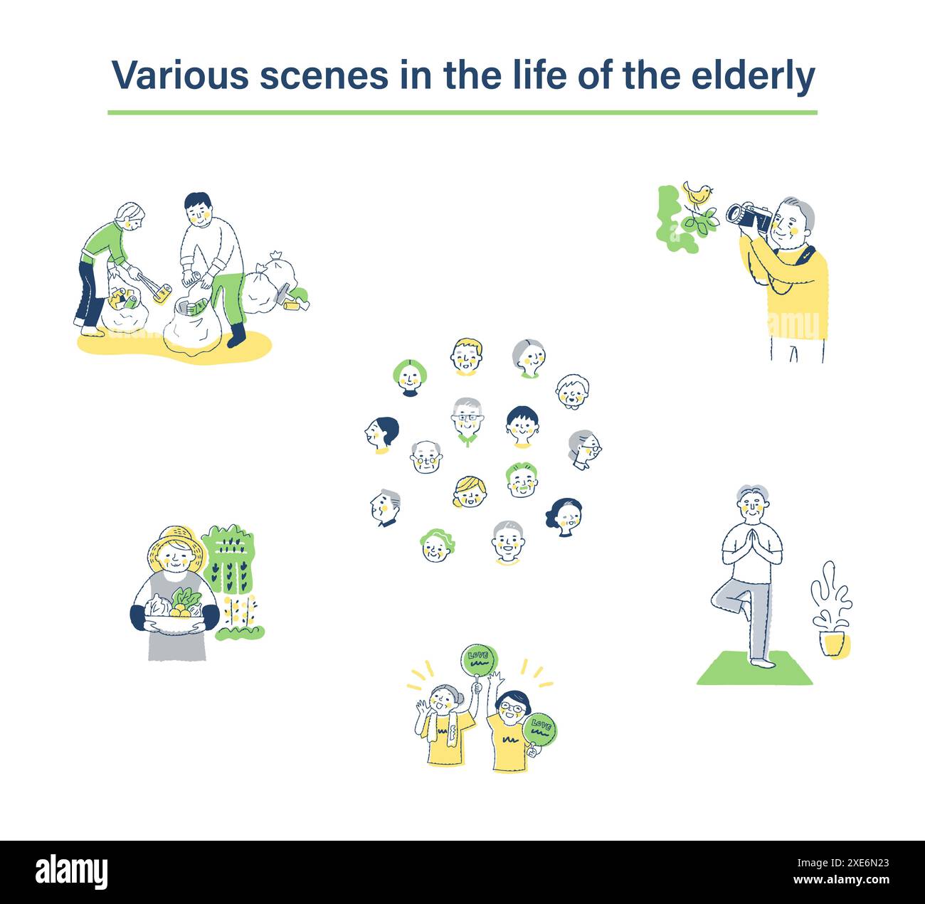 Health seniors senior citizens Cut Out Stock Images & Pictures - Alamy