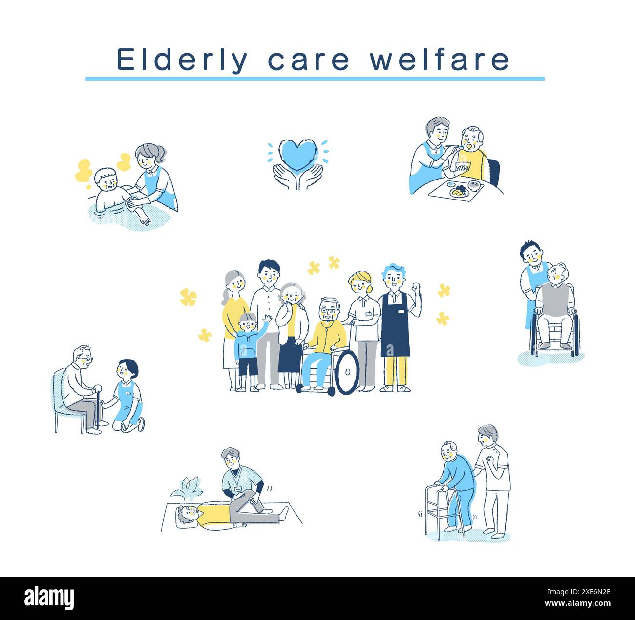 Physiotherapy care at home Cut Out Stock Images & Pictures - Alamy