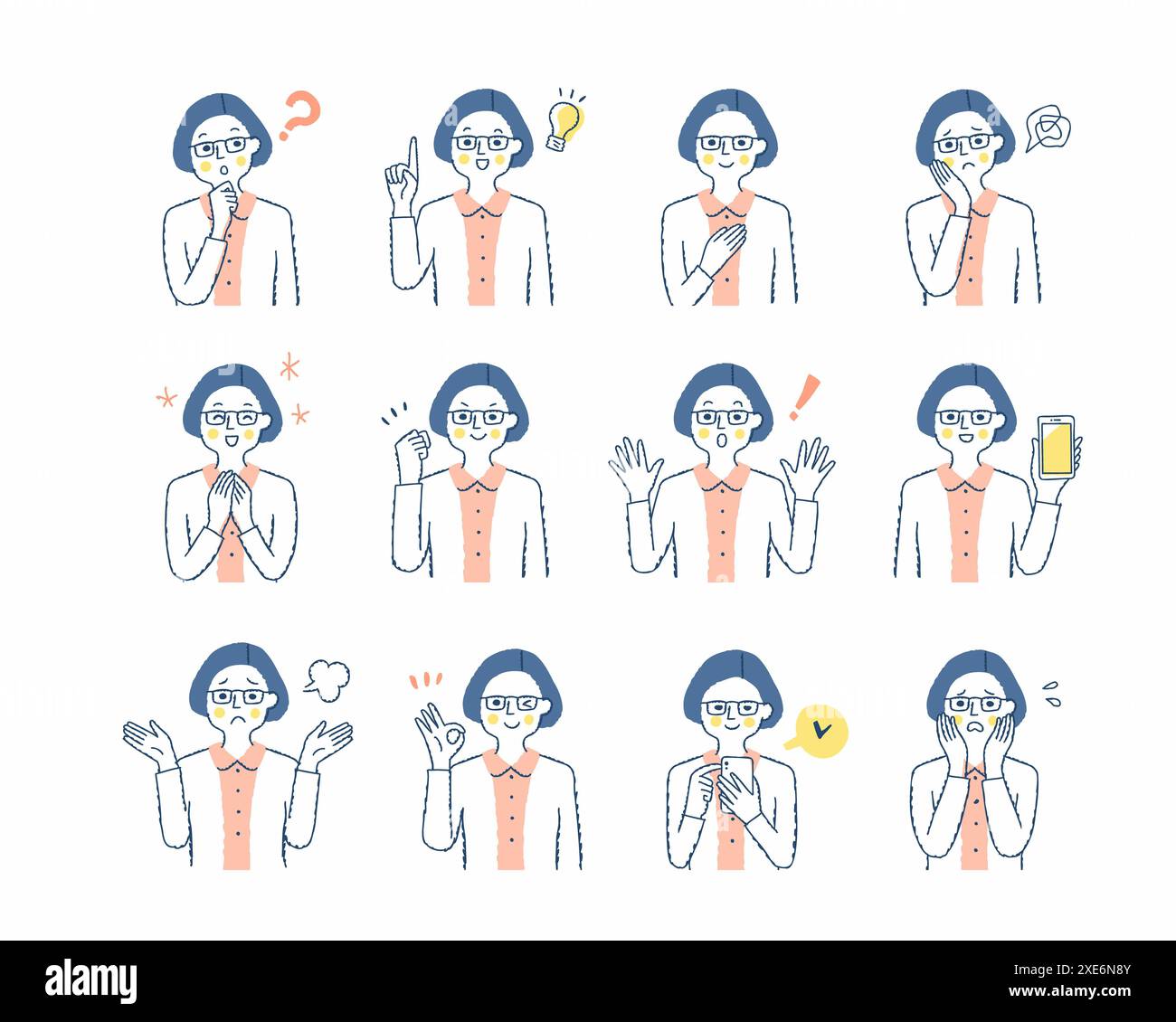 Female facial expression Validation set Stock Photo - Alamy