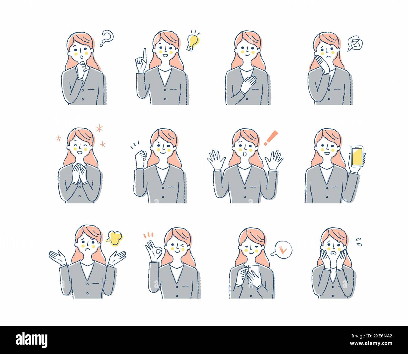 Female facial expression Validation set Stock Photo - Alamy