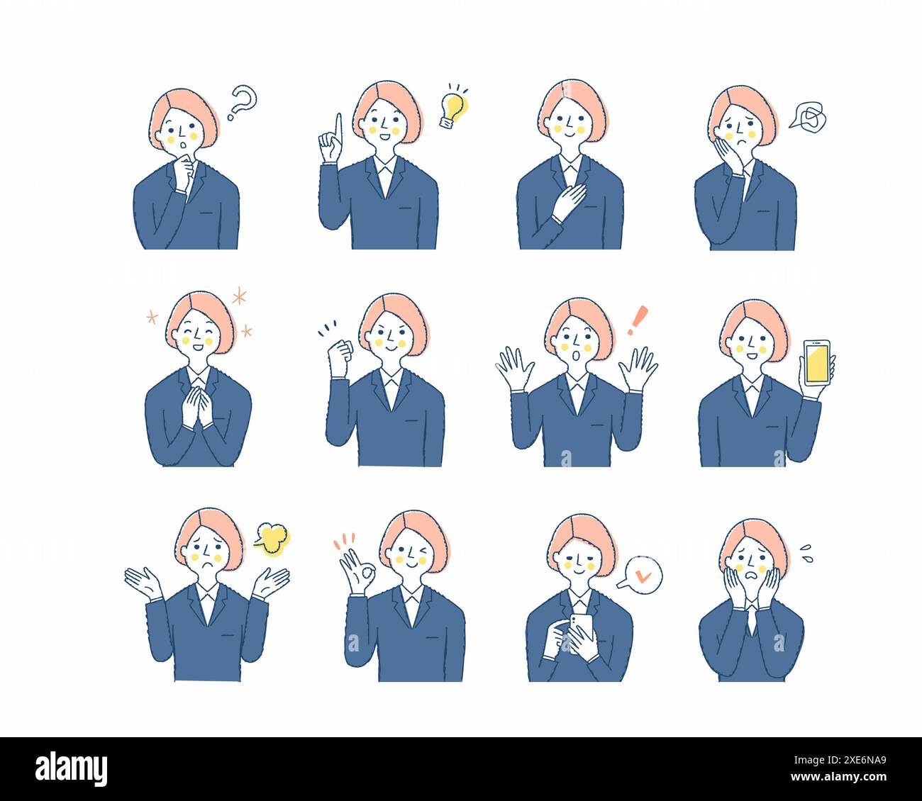 Female facial expression Validation set Stock Photo - Alamy