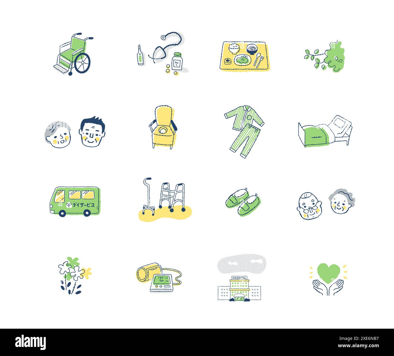 Illustration various food items hi-res stock photography and images - Alamy