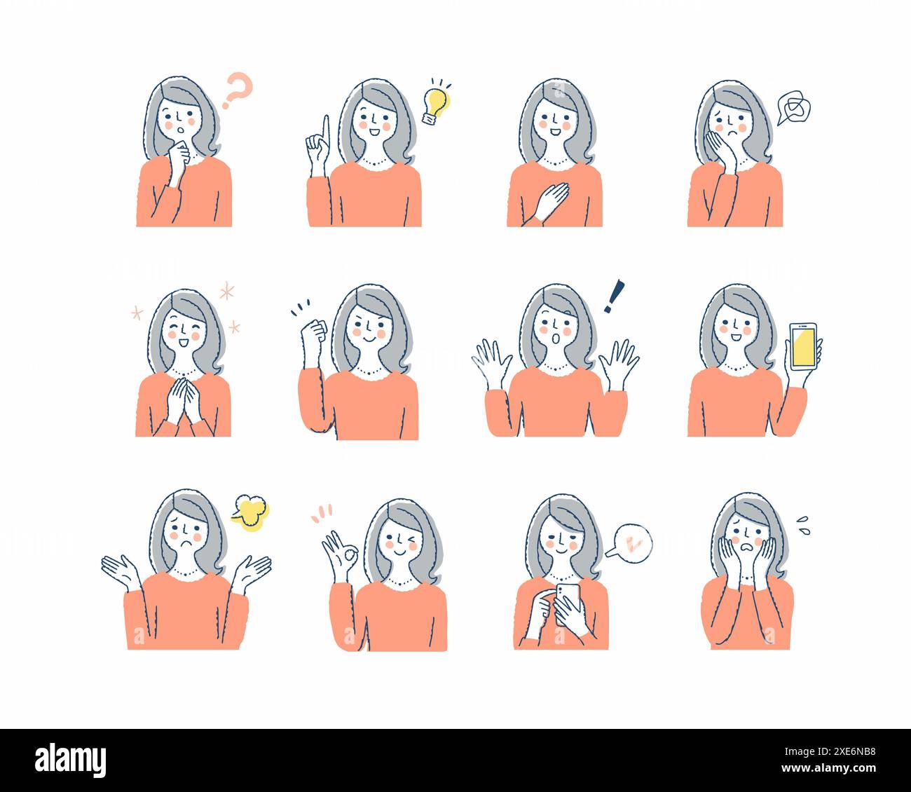 Female facial expression Validation set Stock Photo - Alamy