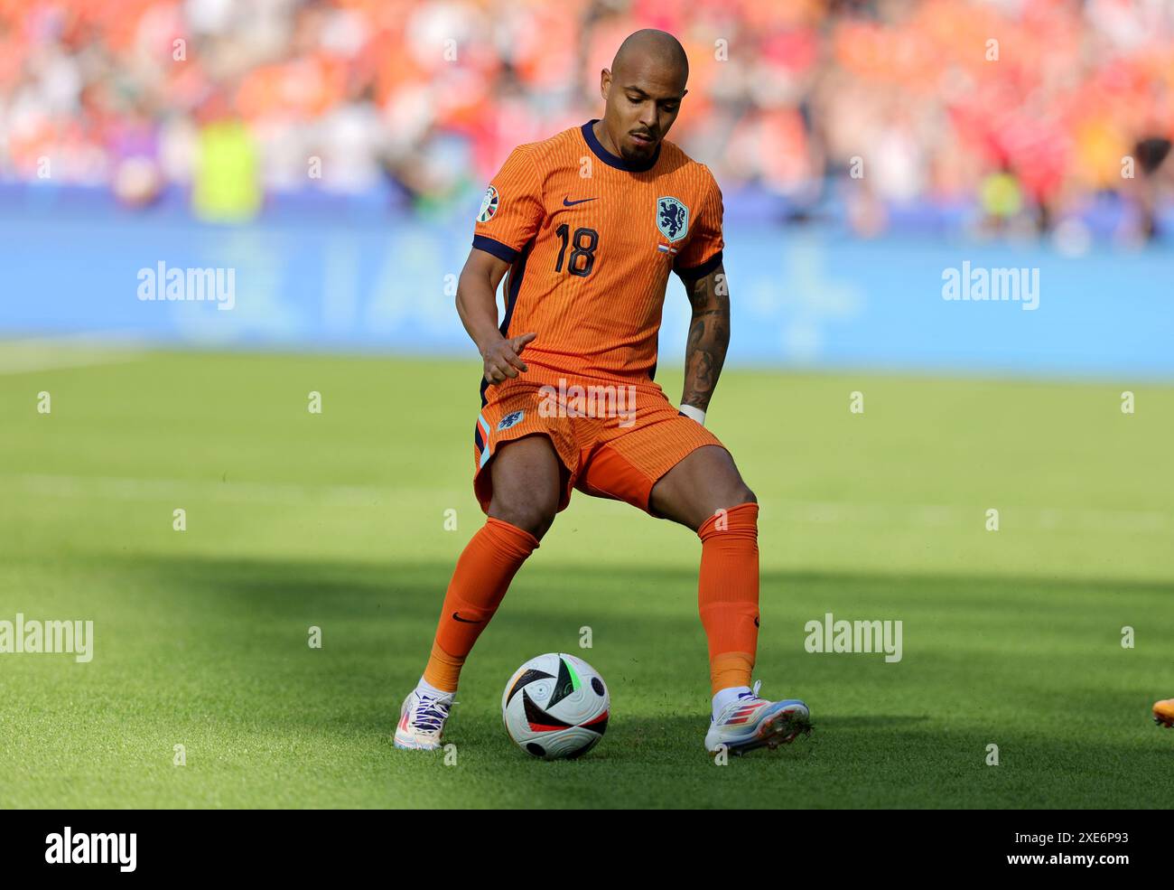 BERLIN, GERMANY - JUNE 25: Donyell Malen of Netherlands during the UEFA ...