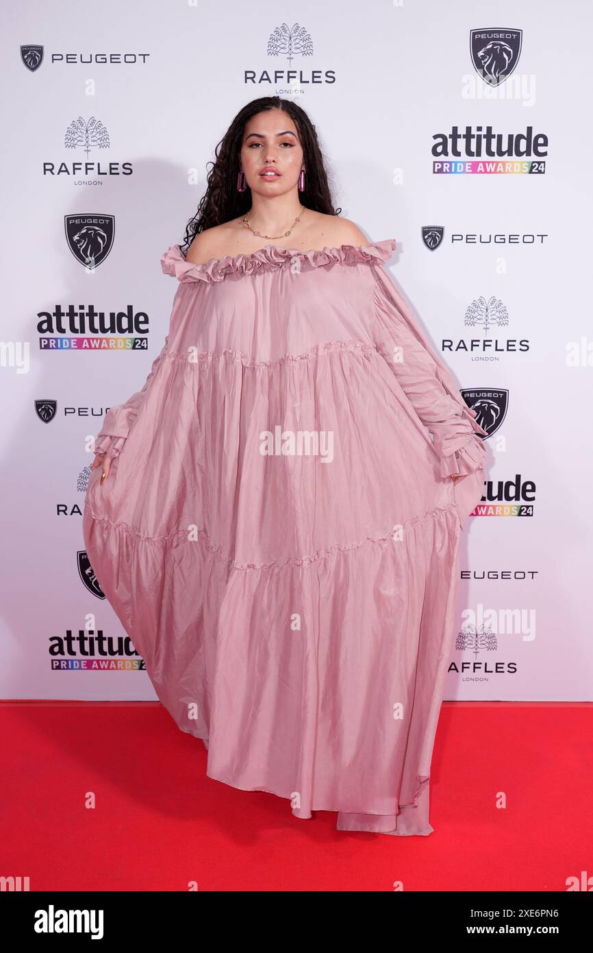 Mabel attending the Peugeot Attitude Pride Awards 2024 at Raffles ...