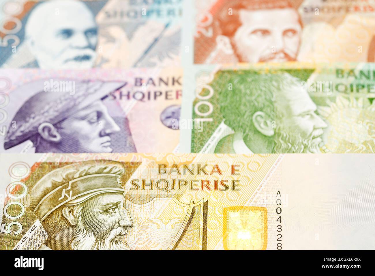 Albanian lek a business background Stock Photo - Alamy