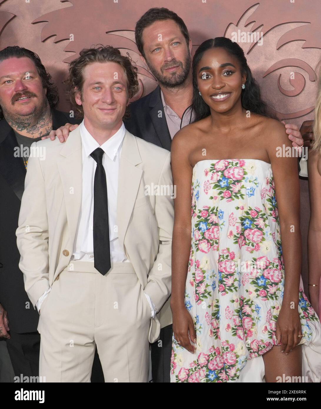 (L-R) Matty Matheson, Jeremy Allen White, Ebon Moss-Bachrach and Ayo ...