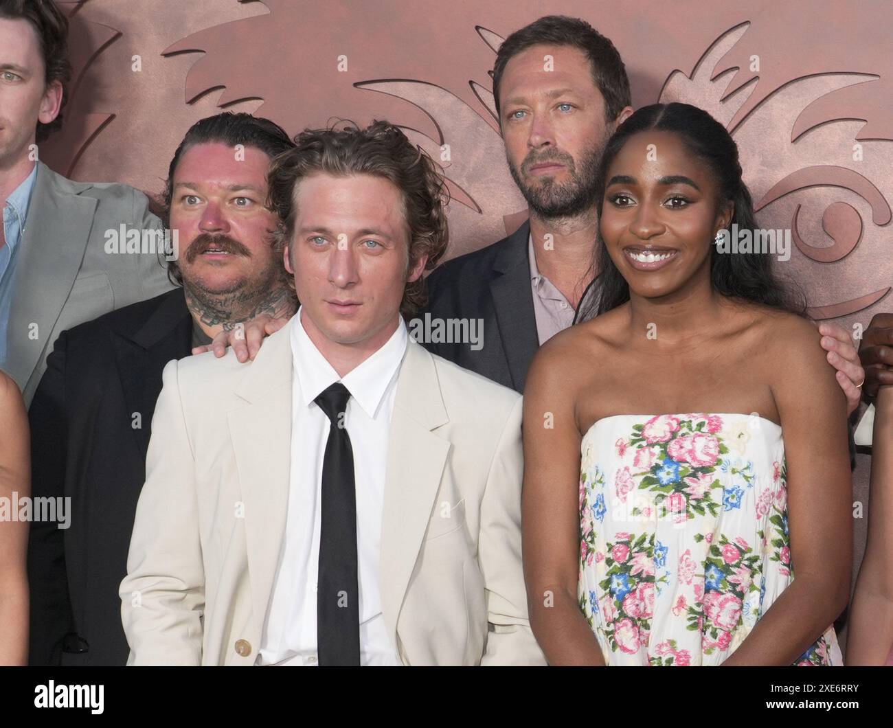 (L-R) Matty Matheson, Jeremy Allen White, Ebon Moss-Bachrach and Ayo ...