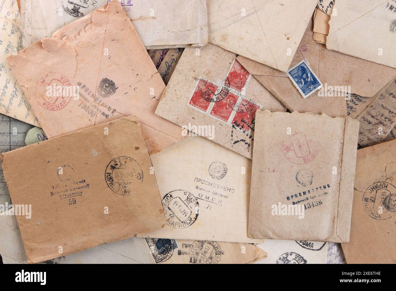 Postal letters of World War2 Stock Photo - Alamy