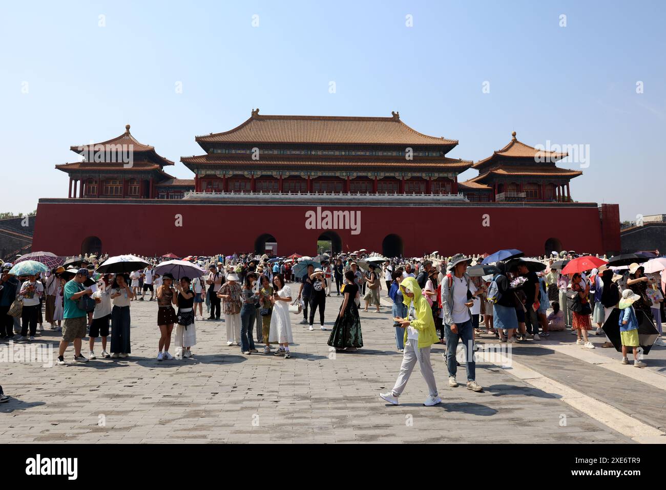 BEIJING, CHINA - JUNE 26, 2024 - Visitors visit the Forbidden City in ...