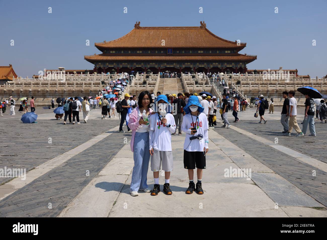 BEIJING, CHINA - JUNE 26, 2024 - Visitors visit the Forbidden City in ...