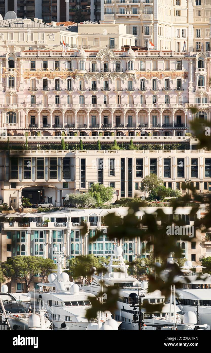 Monaco, Monte Carlo, 01 October 2022 - facades of famous buildings at ...
