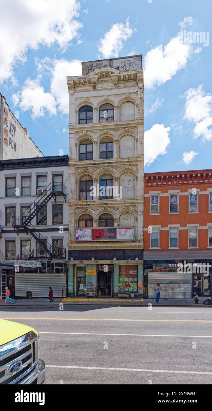 NYC Chinatown: 97 Bowery, a NYC landmark cast iron loft building, is in ...