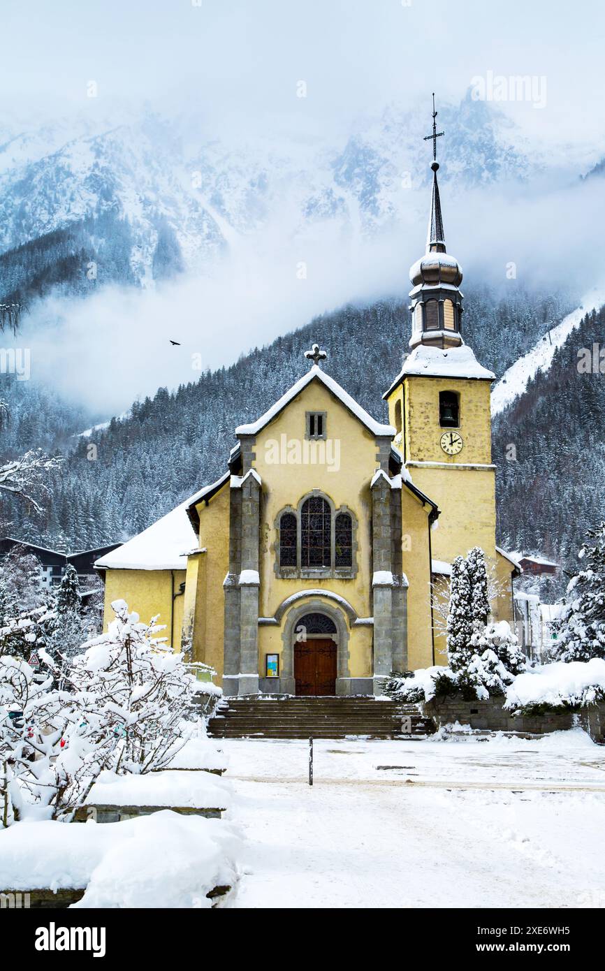 Catholic church in chamonix france hi-res stock photography and images ...