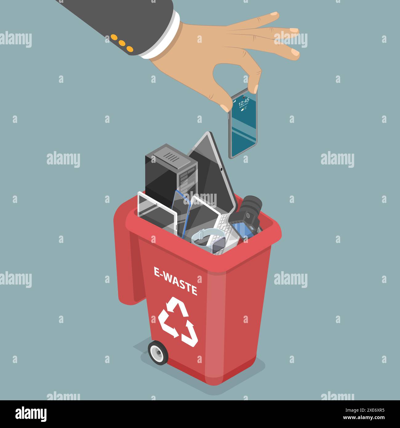 Battery recycling sorting waste hi-res stock photography and images - Alamy